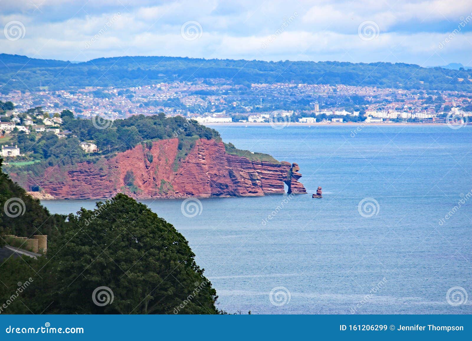 Coast of Labrador Bay, Devon Stock Image - Image of blue, coastline ...