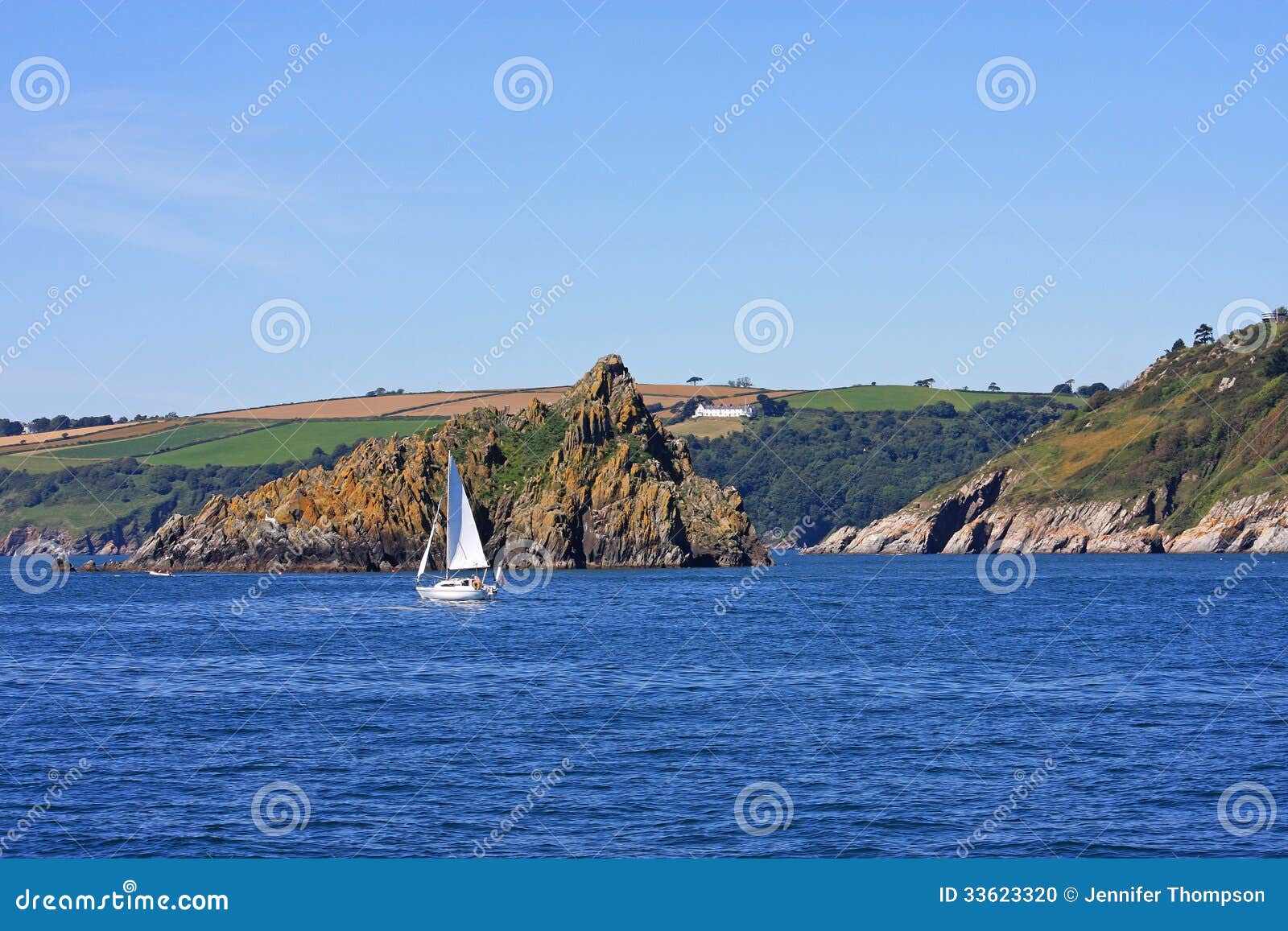South Devon coast stock photo. Image of rock, sandstone - 33623320