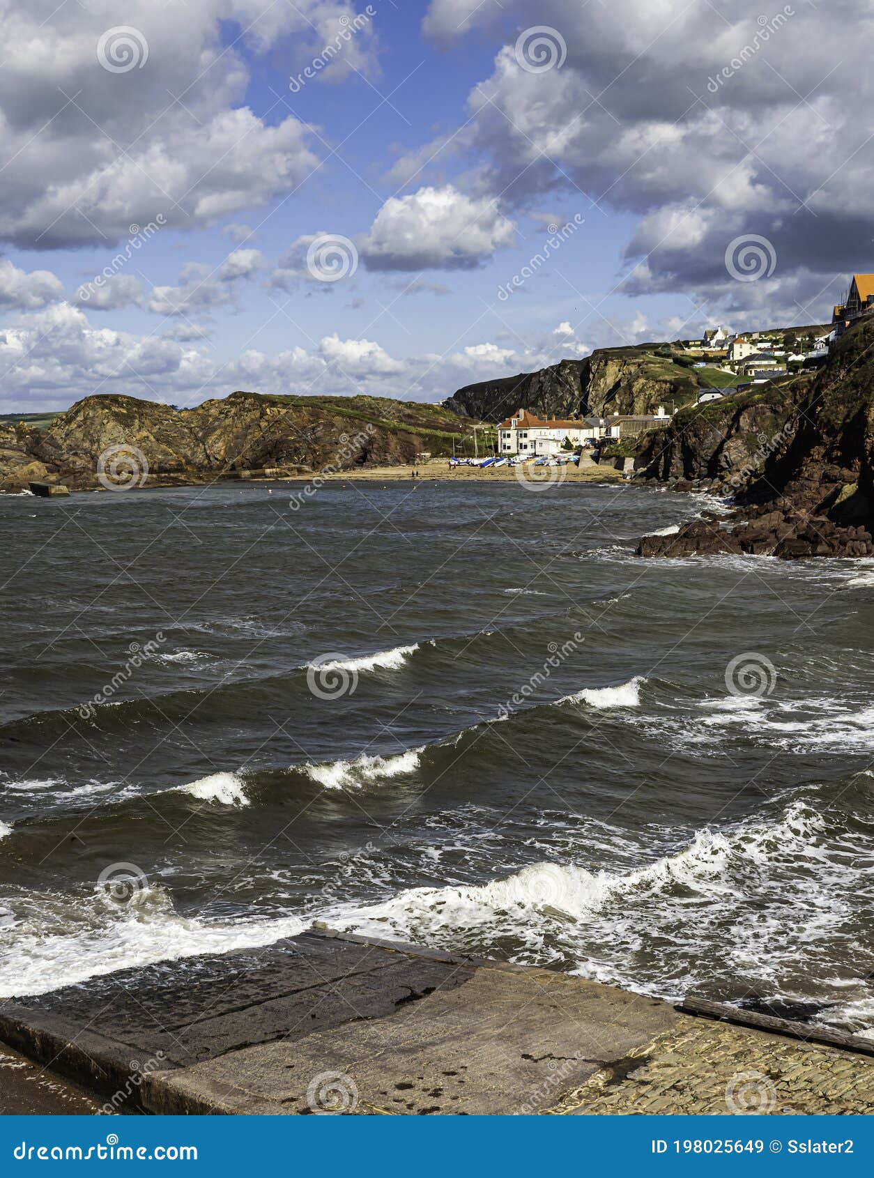 UK - South Devon - Hope Cove Stock Image - Image of greenery, english ...