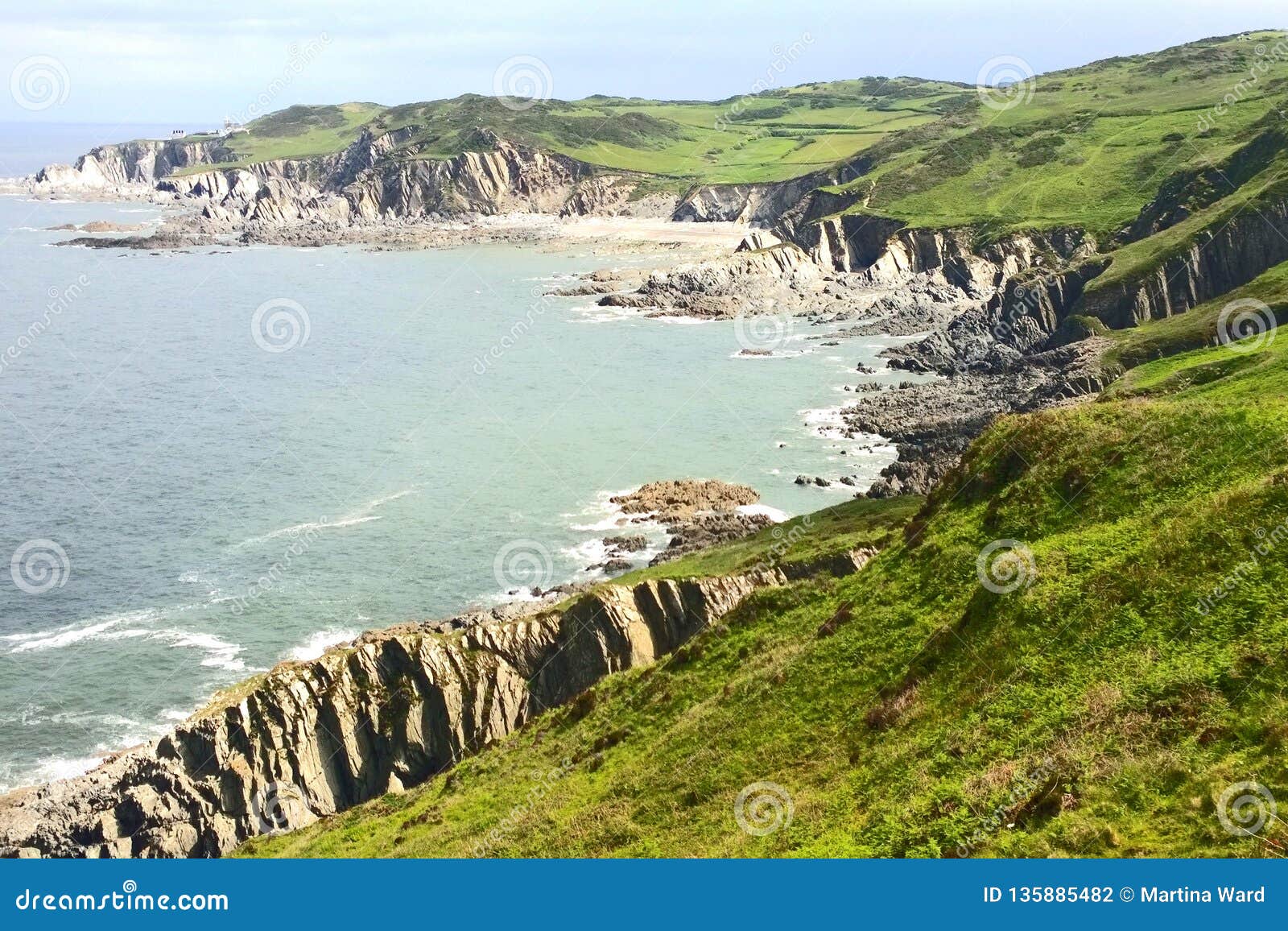 South Devon Jurassic Coastline Stock Photo - Image of devon, dramatic ...