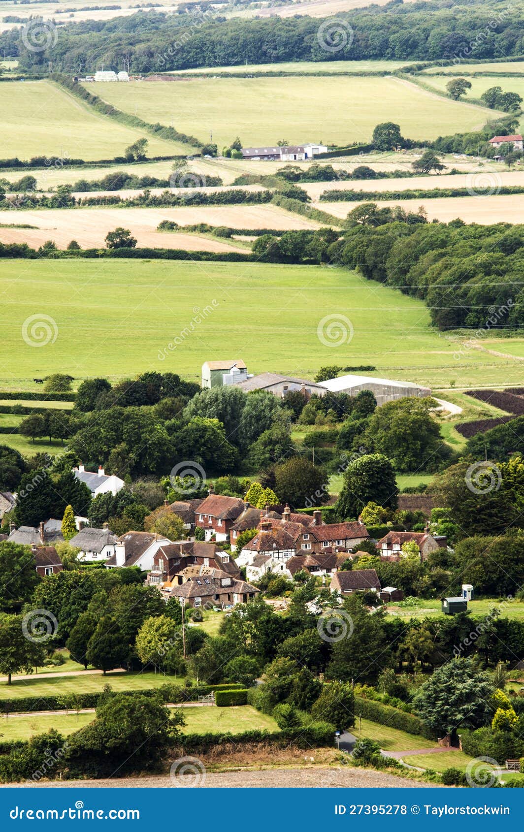South downs stock photo. Image of green, fields, communities - 27395278
