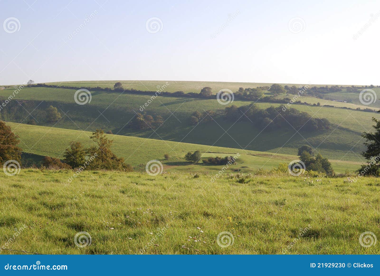 South Downs Countryside Near Worthing. England Stock Photo - Image of ...