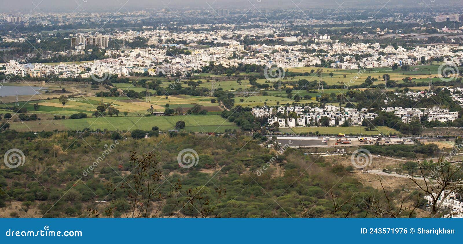 South Eastern Part of Indore Near Limbodi Lake Stock Photo - Image of ...