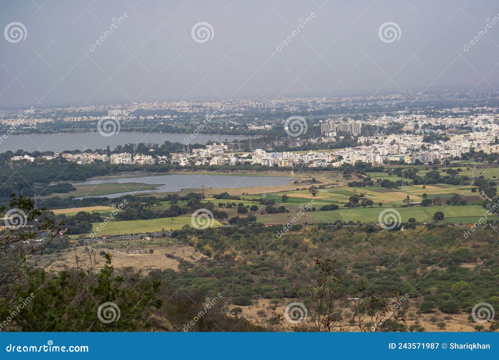 South Eastern Part of Indore Near Limbodi Lake and Construction Stock ...