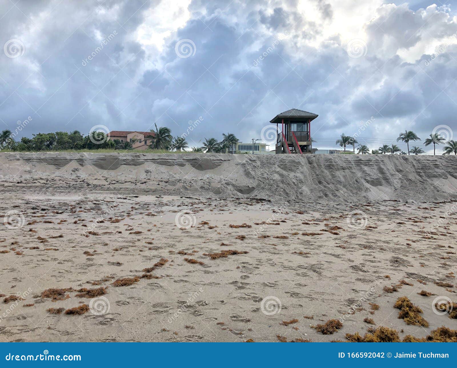 Erosion of Sand at the Beach in Florida Stock Photo - Image of idyl ...