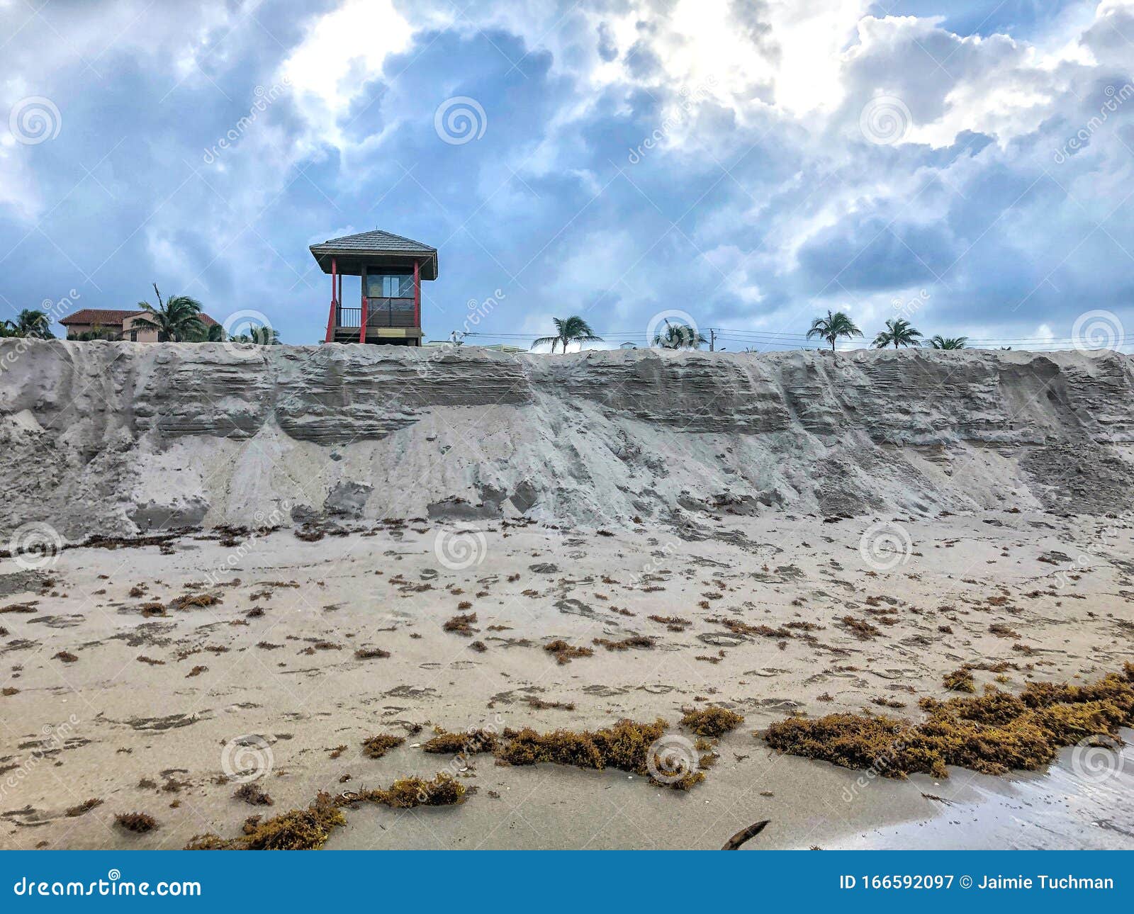 Erosion of Sand at the Beach in Florida Stock Image - Image of idylli ...
