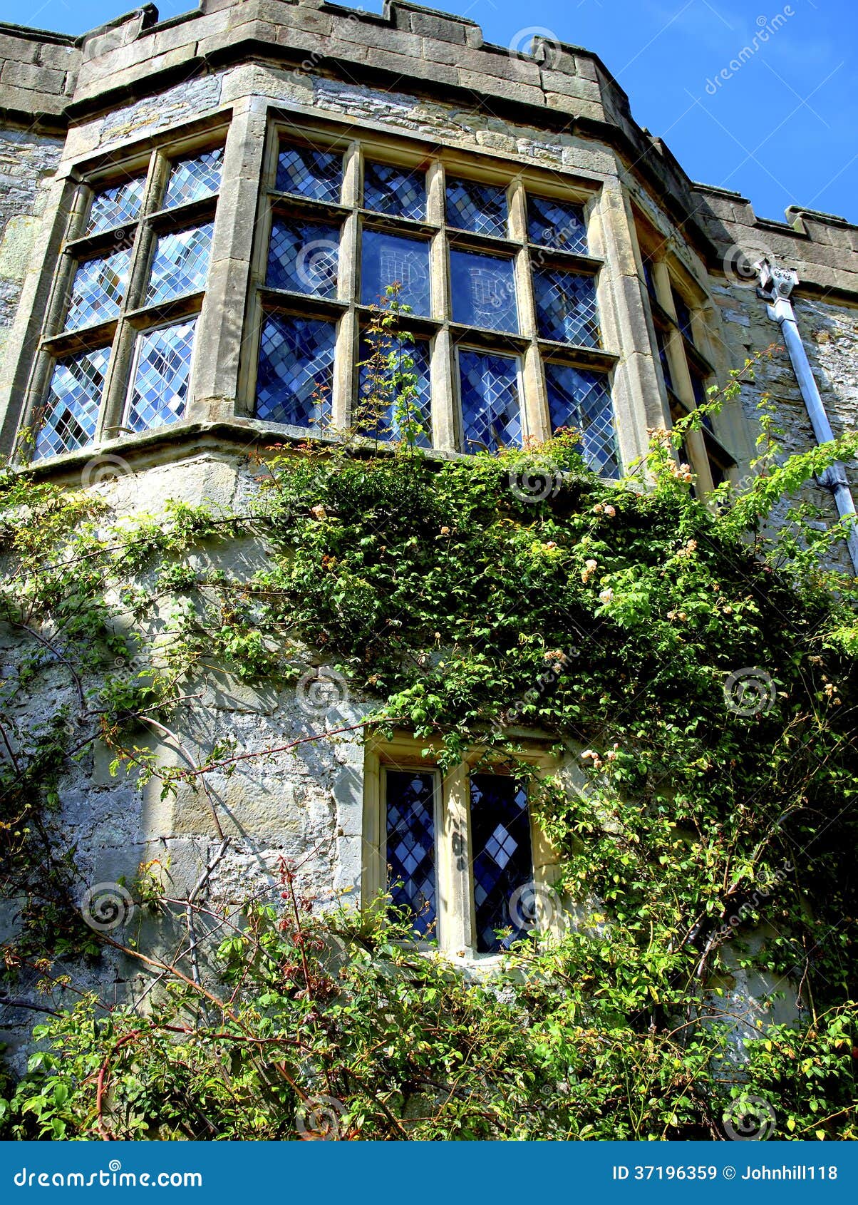 South Front Windows, Haddon Hall, Derbyshire. Editorial Stock Image ...