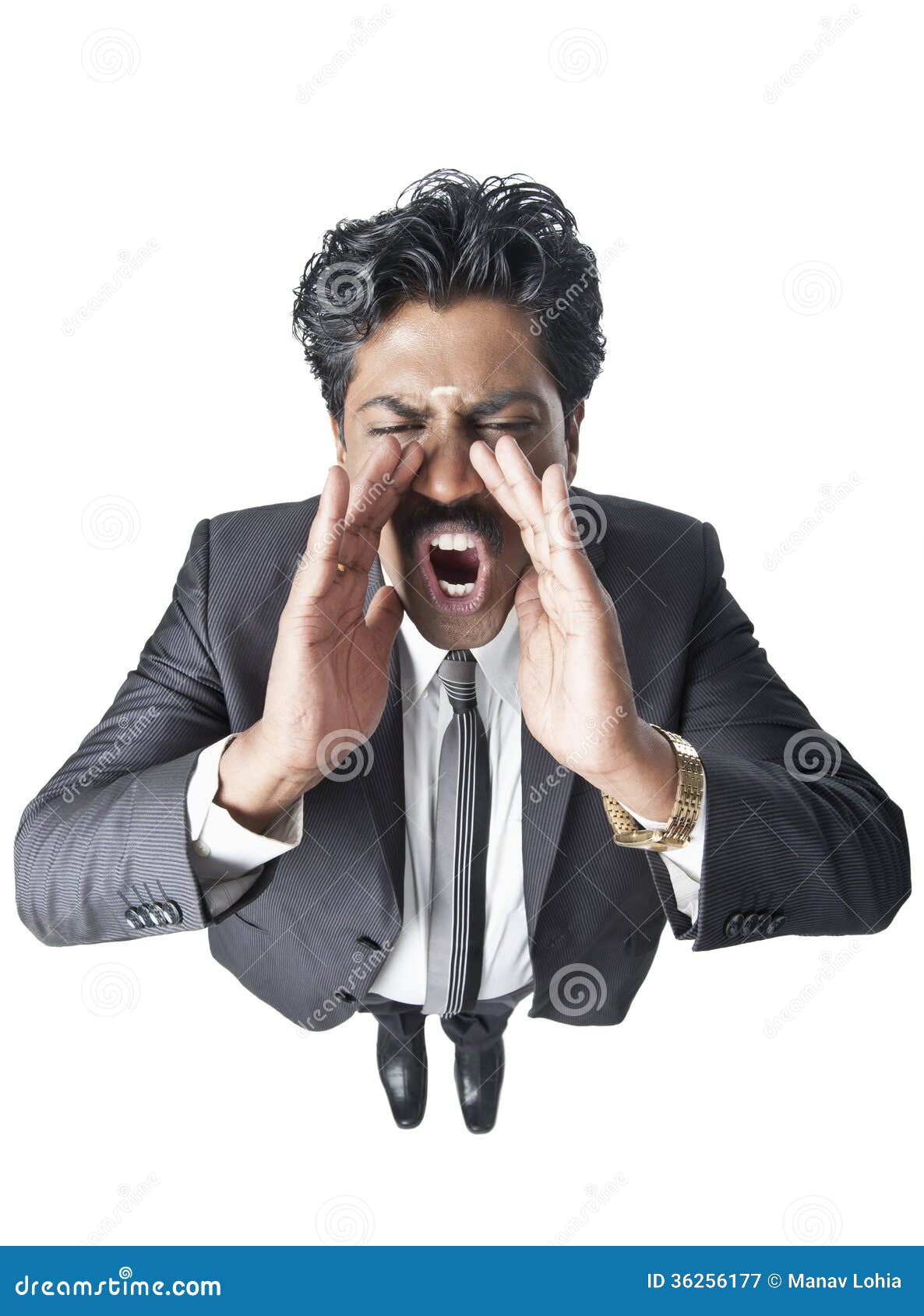 South Indian Businessman Shouting Stock Image - Image of 2529, shot ...