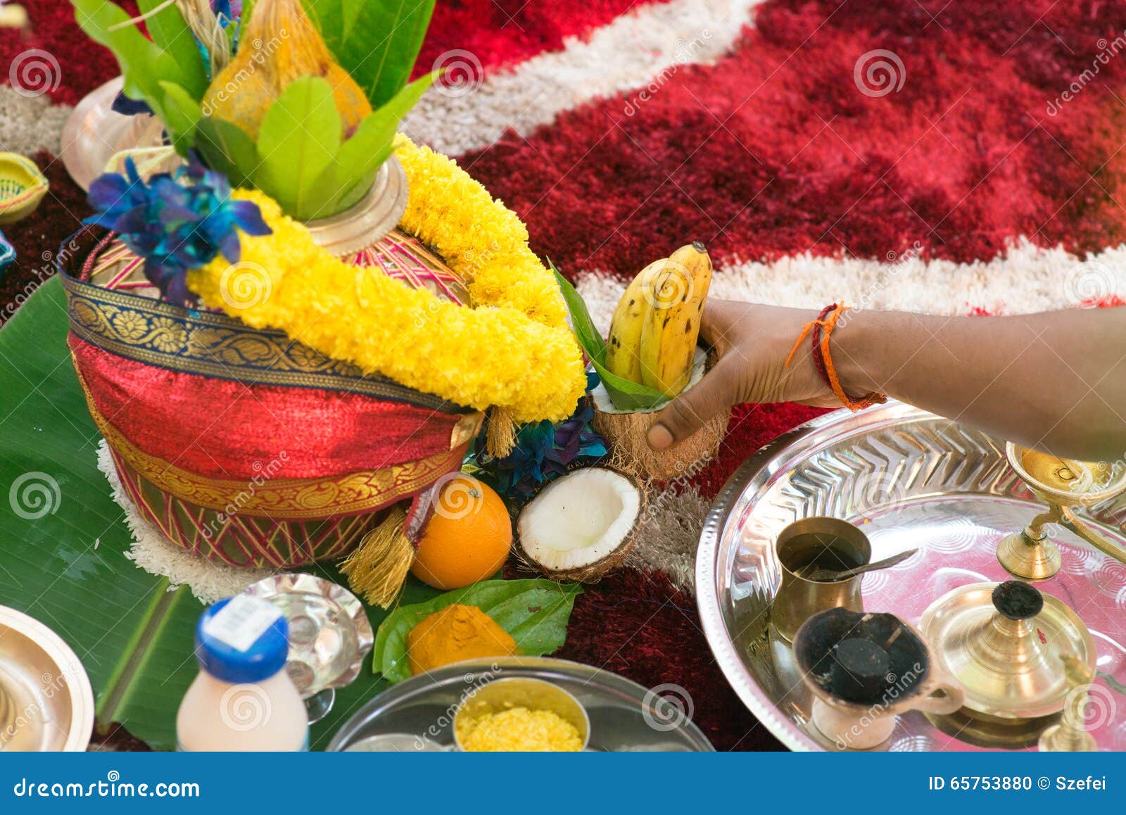 South Indian Prayers Heritage Items Stock Photo - Image of faith ...