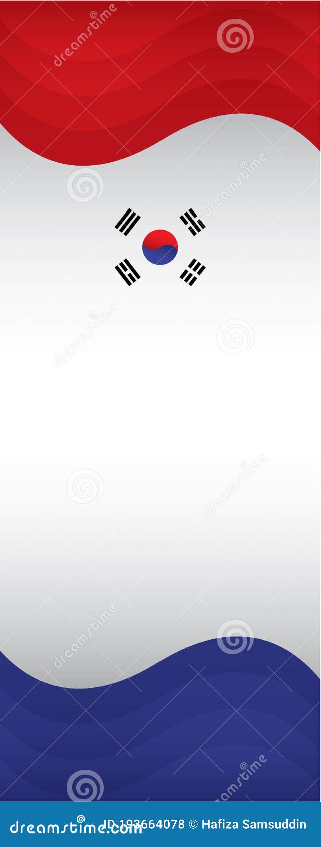 South Korea Banner Design. Vector Illustration Decorative Design Stock ...