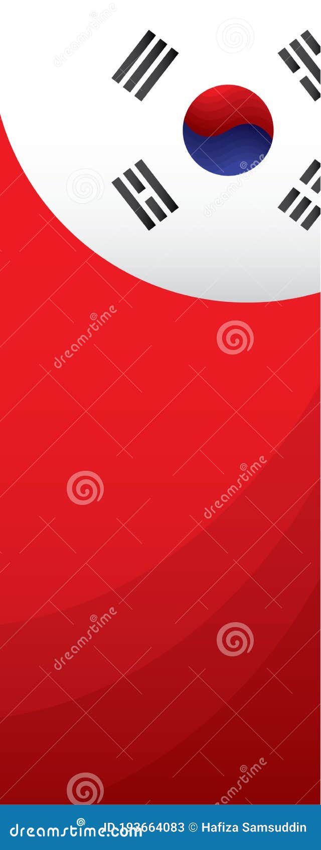 South Korea Banner Design. Vector Illustration Decorative Design Stock ...
