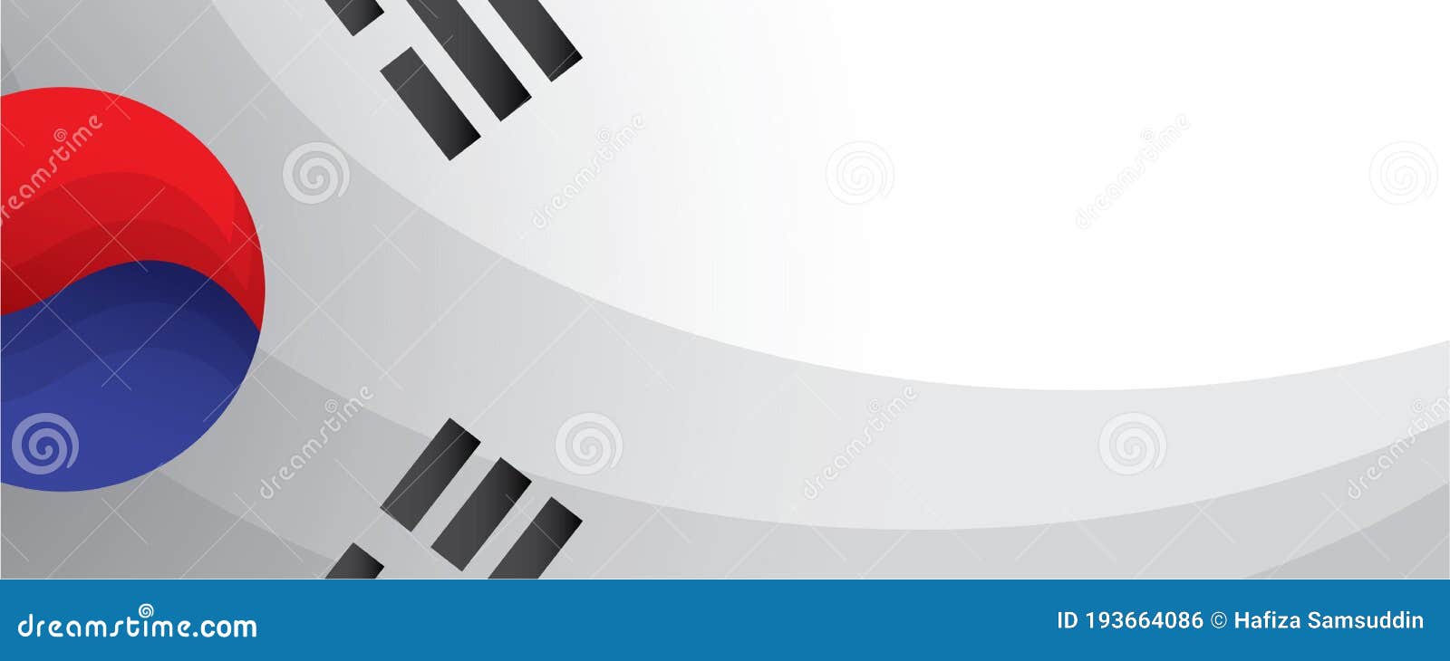 South Korea Banner Design. Vector Illustration Decorative Design Stock ...