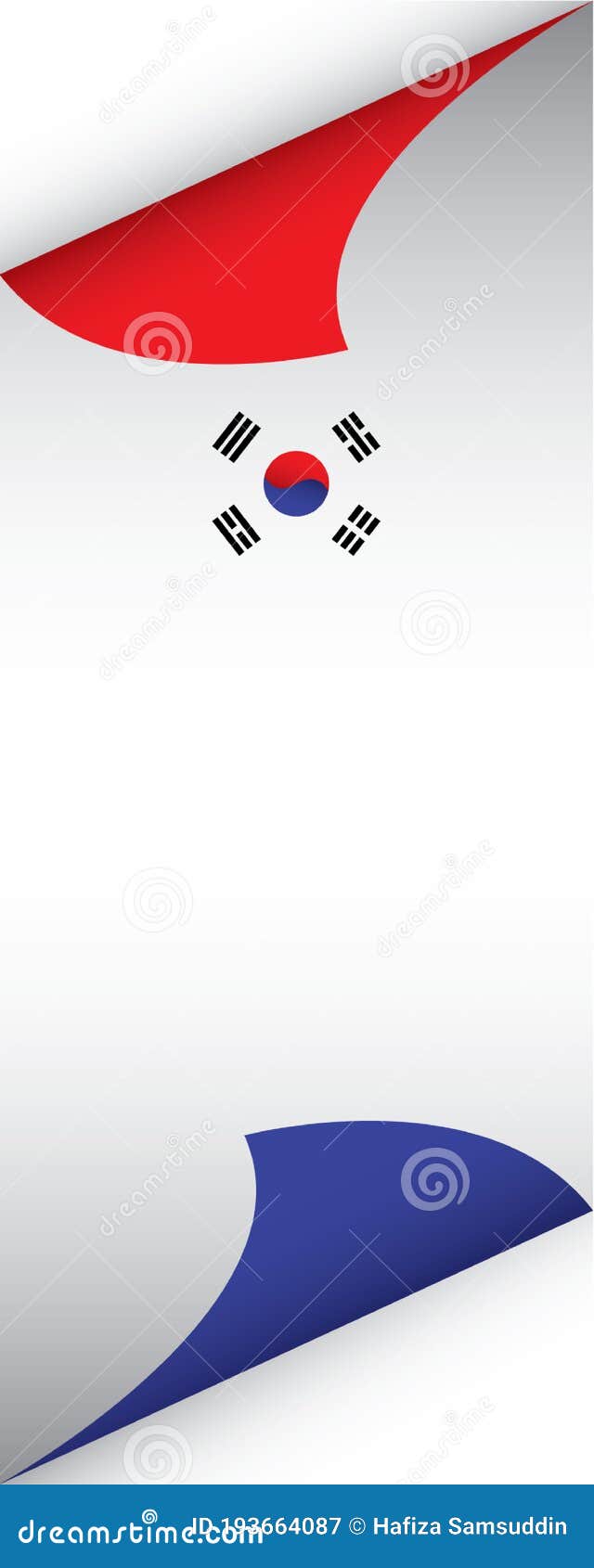 South Korea Banner Design. Vector Illustration Decorative Design Stock ...