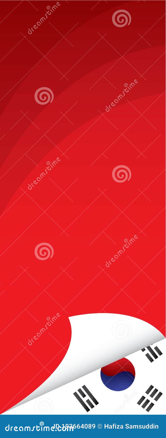 South Korea Banner Design. Vector Illustration Decorative Design Stock ...