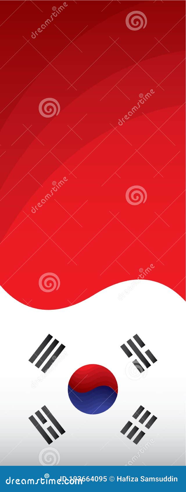 South Korea Banner Design. Vector Illustration Decorative Design Stock ...