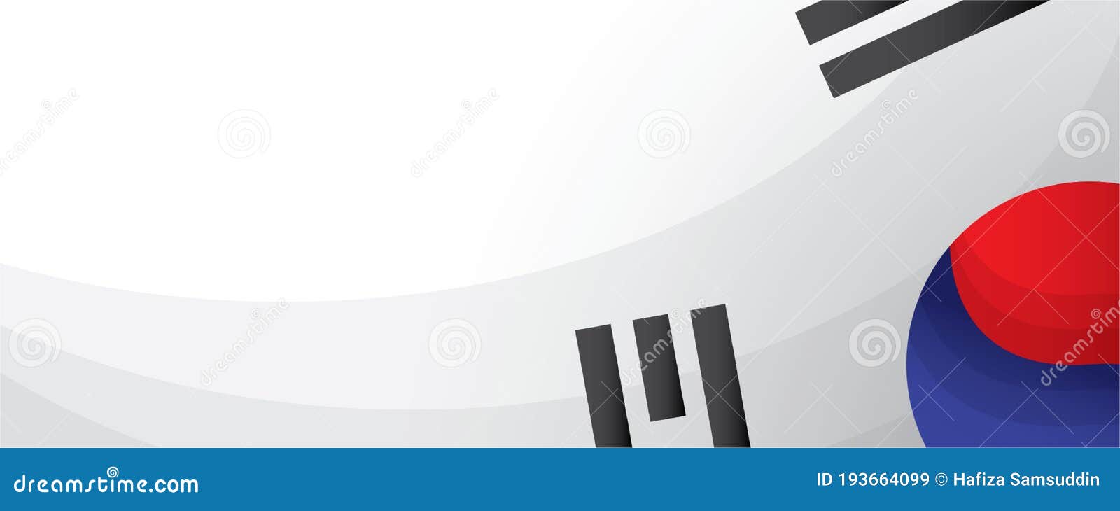 South Korea Banner Design. Vector Illustration Decorative Design Stock ...
