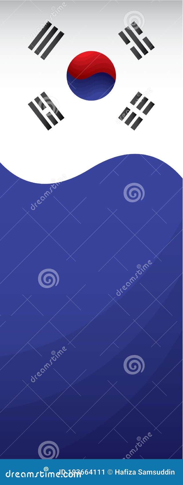South Korea Banner Design. Vector Illustration Decorative Design Stock ...
