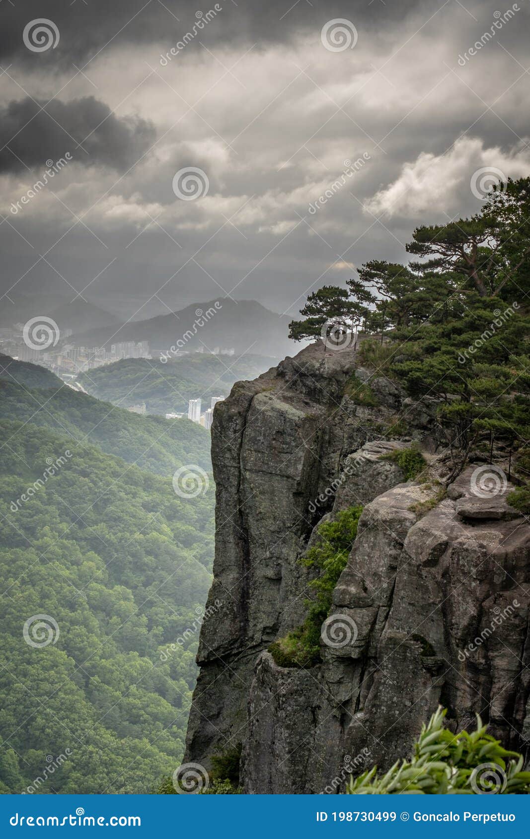 South Korea mountains stock image. Image of hill, beauty - 198730499