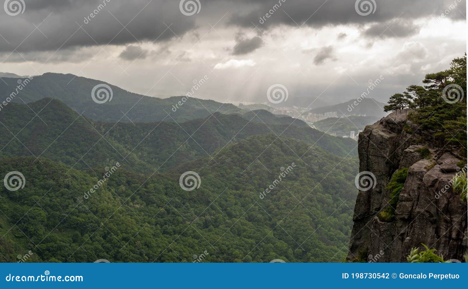 South Korea mountains stock photo. Image of forest, hiking - 198730542