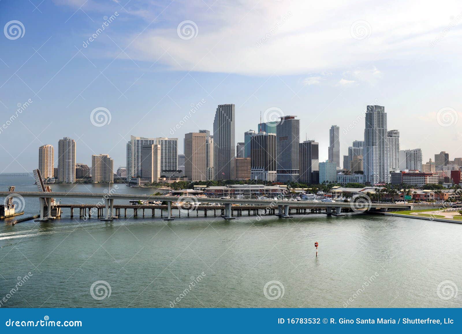 South Miami Beach in Early Morning Stock Photo - Image of travel ...