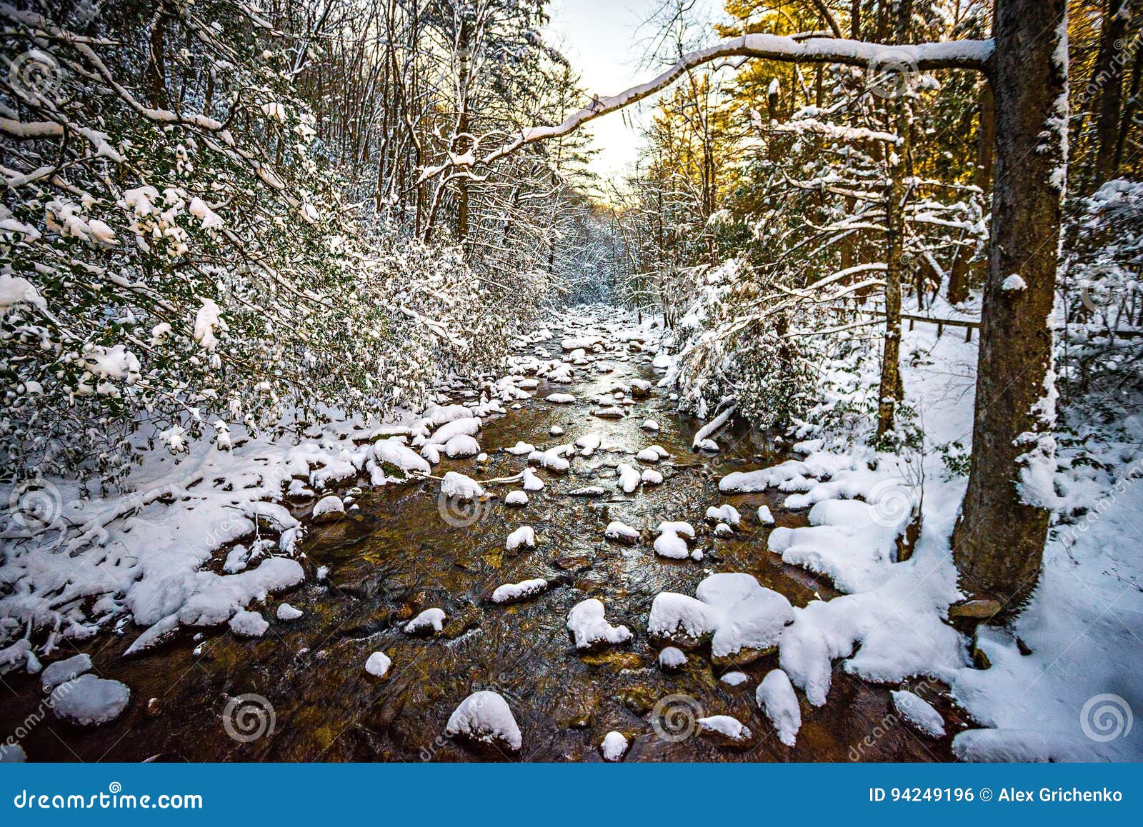 South Mountain Stream in Winter Woods Stock Photo - Image of ladies ...
