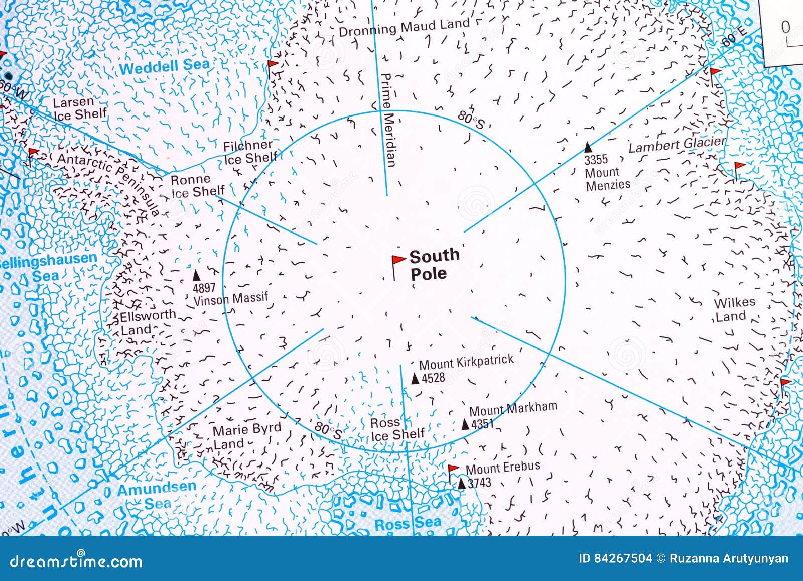 South Pole stock illustration. Illustration of polar - 84267504