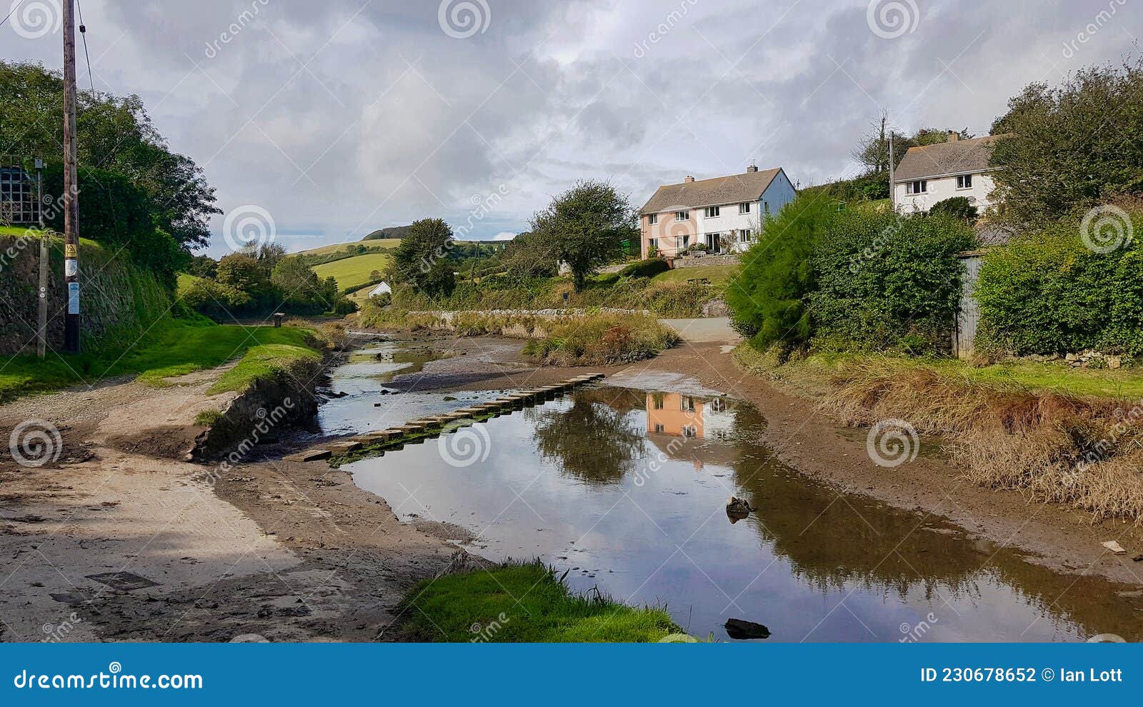 South Pool, Southpool Creek , Devon UK Stock Photo - Image of tree ...