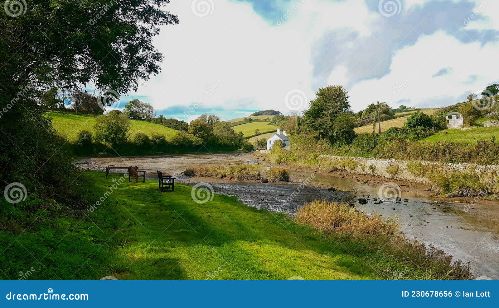 South Pool, Southpool Creek , Devon UK Stock Photo - Image of landscape ...