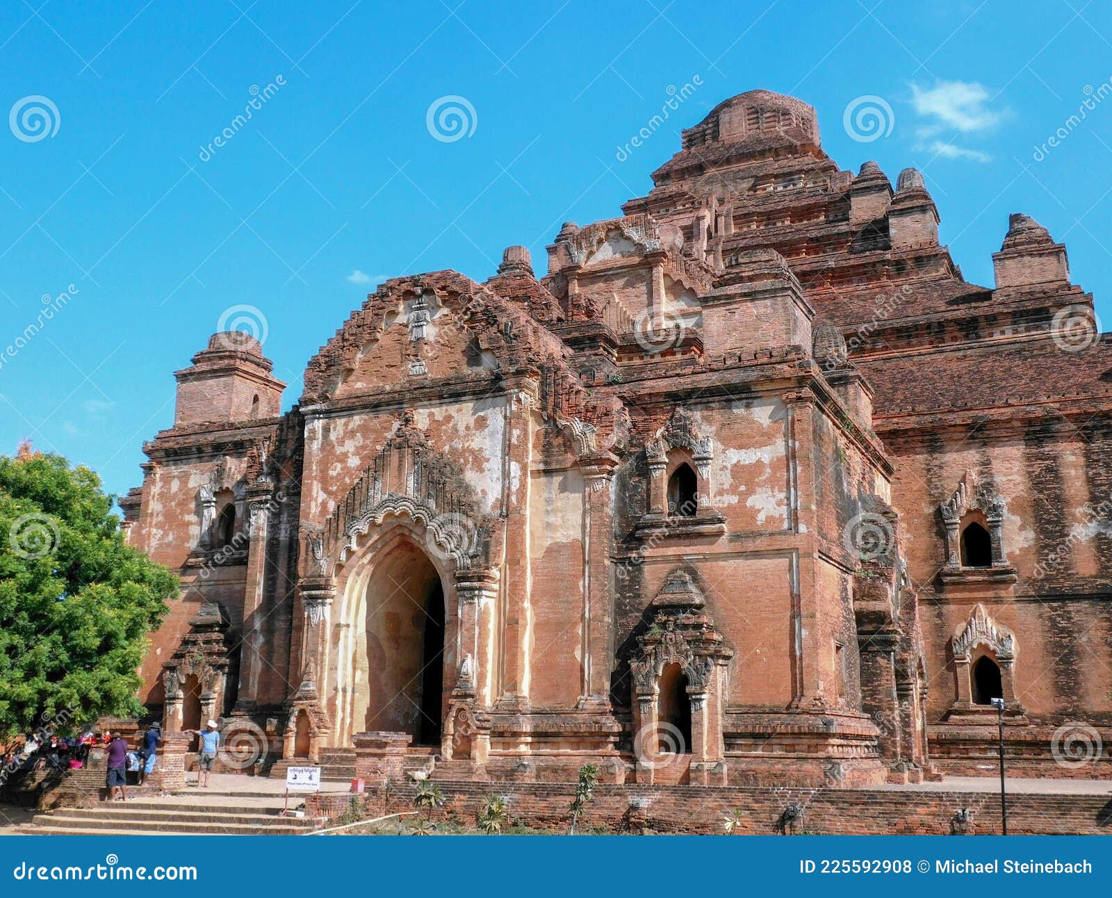 An Ancient Brick Temple in the Bagan Plain Stock Photo - Image of ...