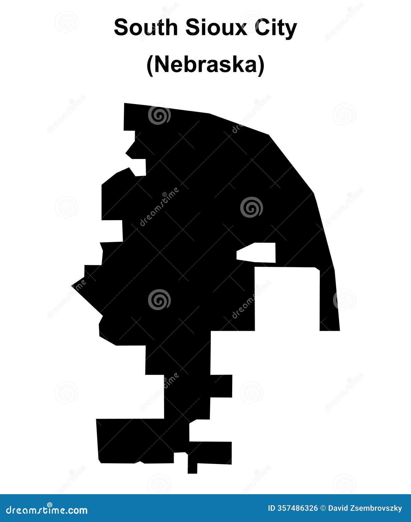 Sioux City Iowa USA City Skyline Silhouette. Hand Drawn Sketch ...