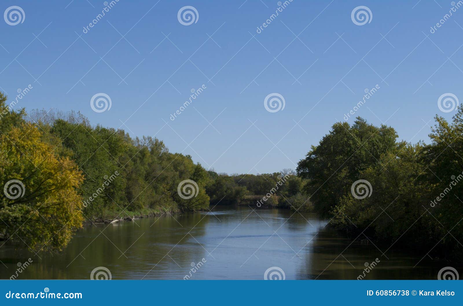 South Skunk River in Jasper County Iowa Stock Photo - Image of fall ...