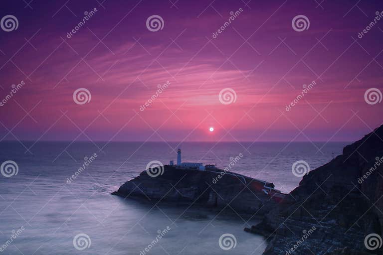 South Stack Lighthouse stock photo. Image of island, wales - 5265996