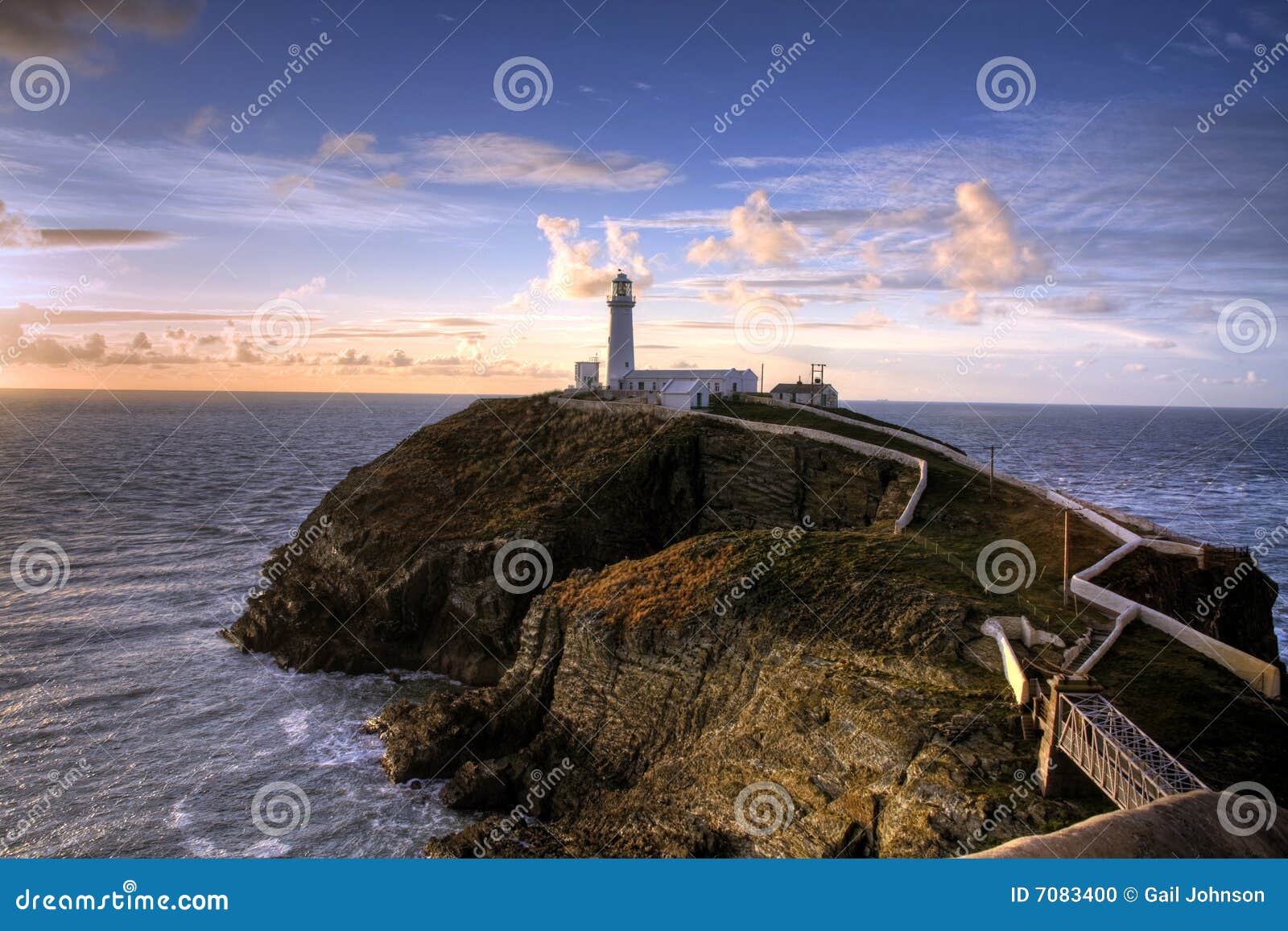 South Stack Lighthouse stock photo. Image of stack, irish - 7083400