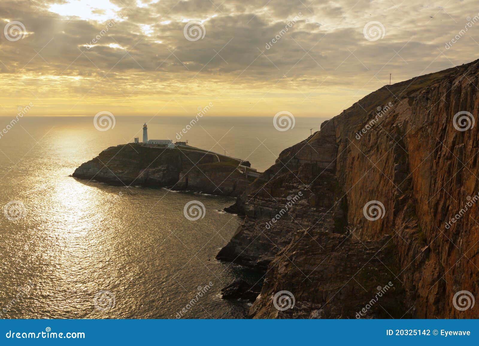 South Stack Lighthouse, Anglesey, North Wales Stock Photo - Image of ...