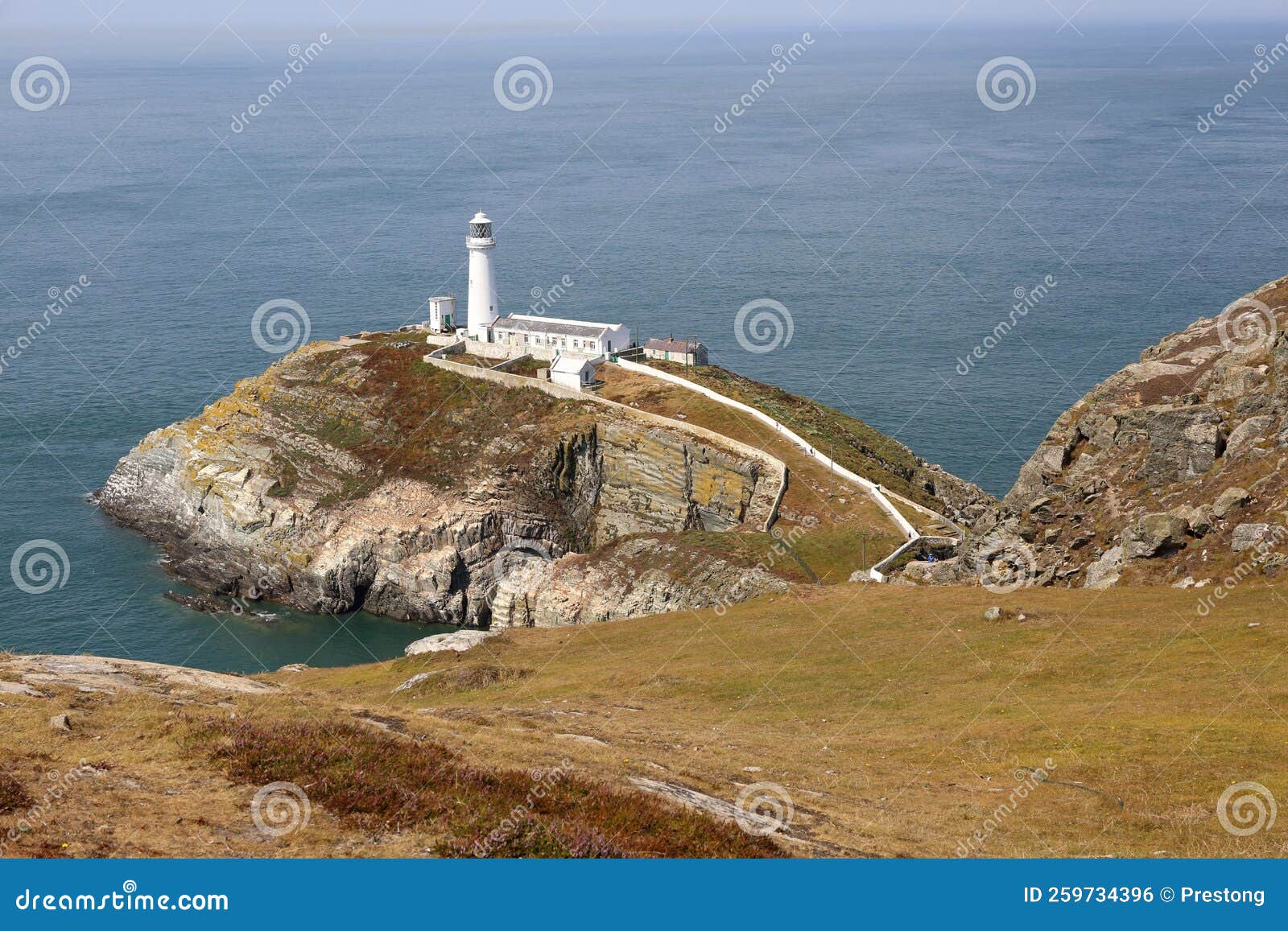 South Stack Lighthouse, Anglesey. Stock Photo - Image of view, vertical ...