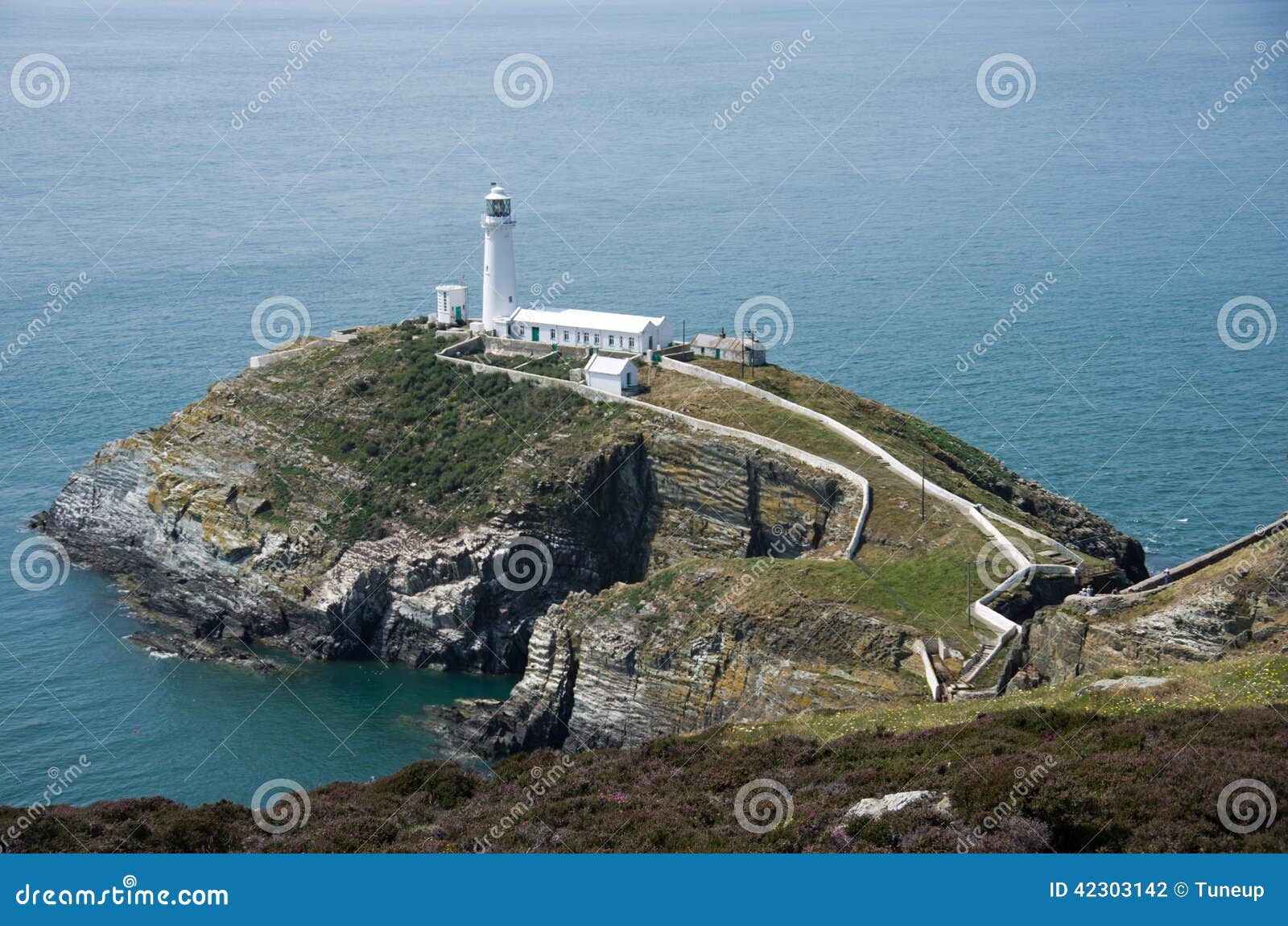 South Stack Lighthouse stock photo. Image of stack, wales - 42303142