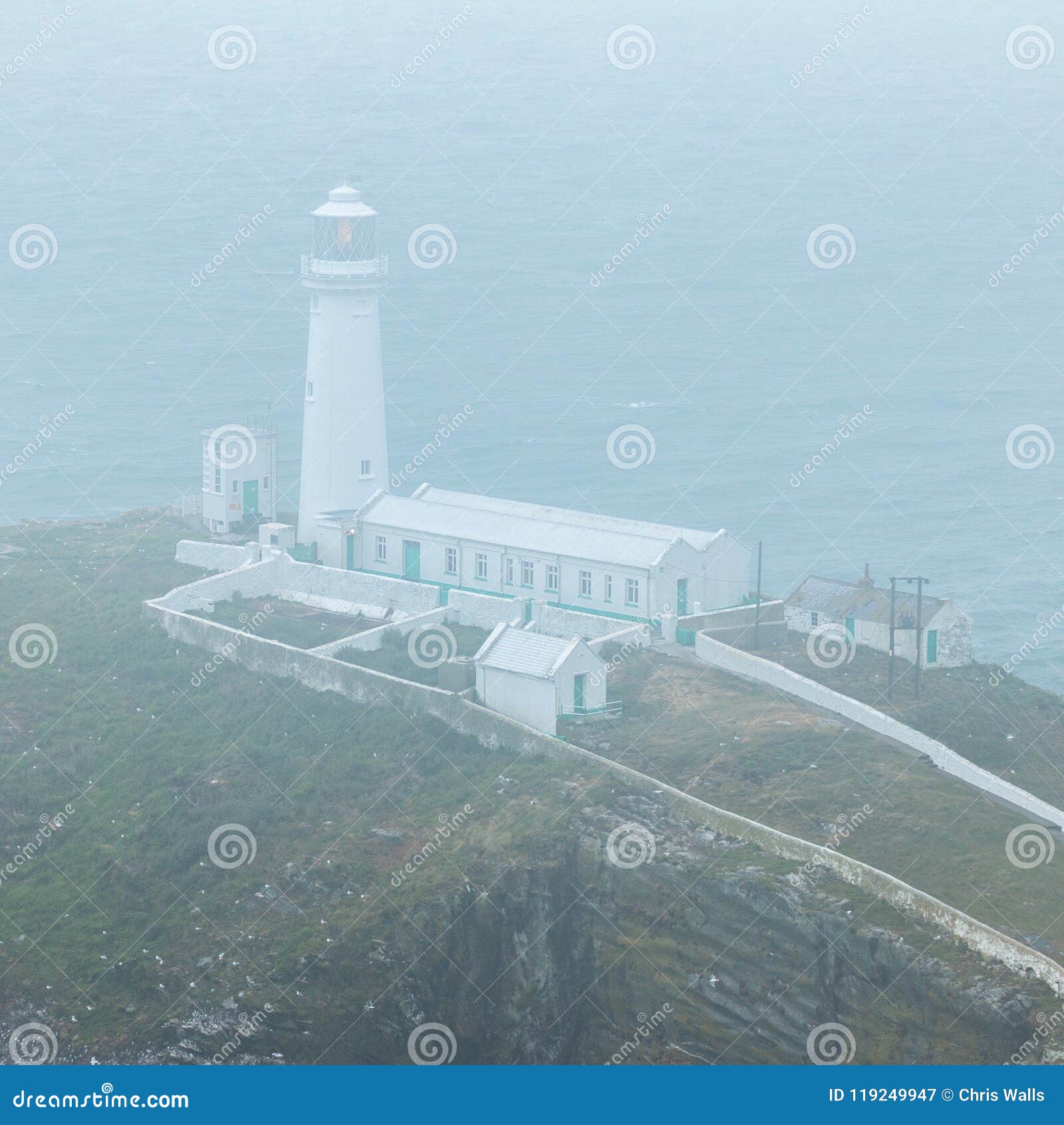 South Stacks Lighthouse stock image. Image of anglsey - 119249947