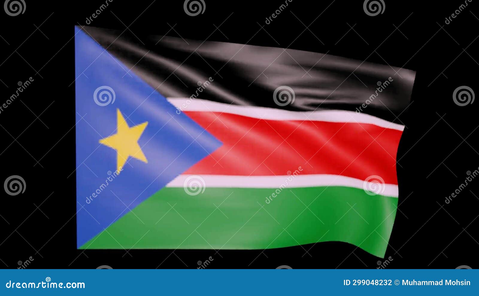 South Sudan African Country Flag Editorial Photography - Image of south ...