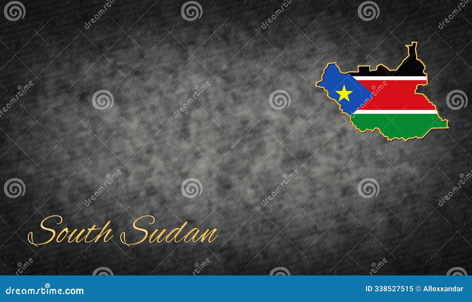 South Sudan Symbols, Map of South Sudan Stock Image - Image of ...