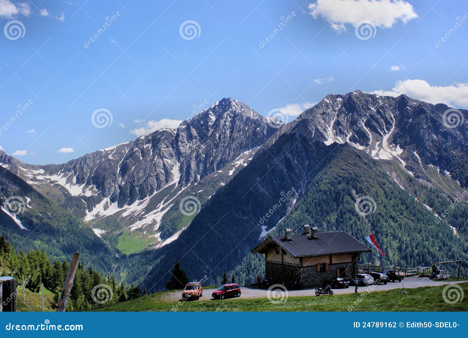 South Tyrolean mountains stock photo. Image of snow, nature - 24789162