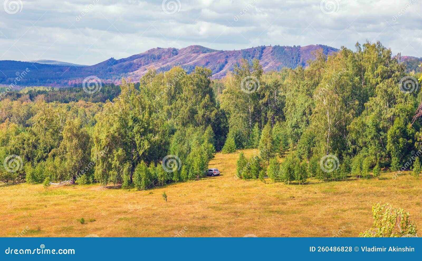 Ural Mountains in Summer. Sunset in the Mountains. the Top of the ...