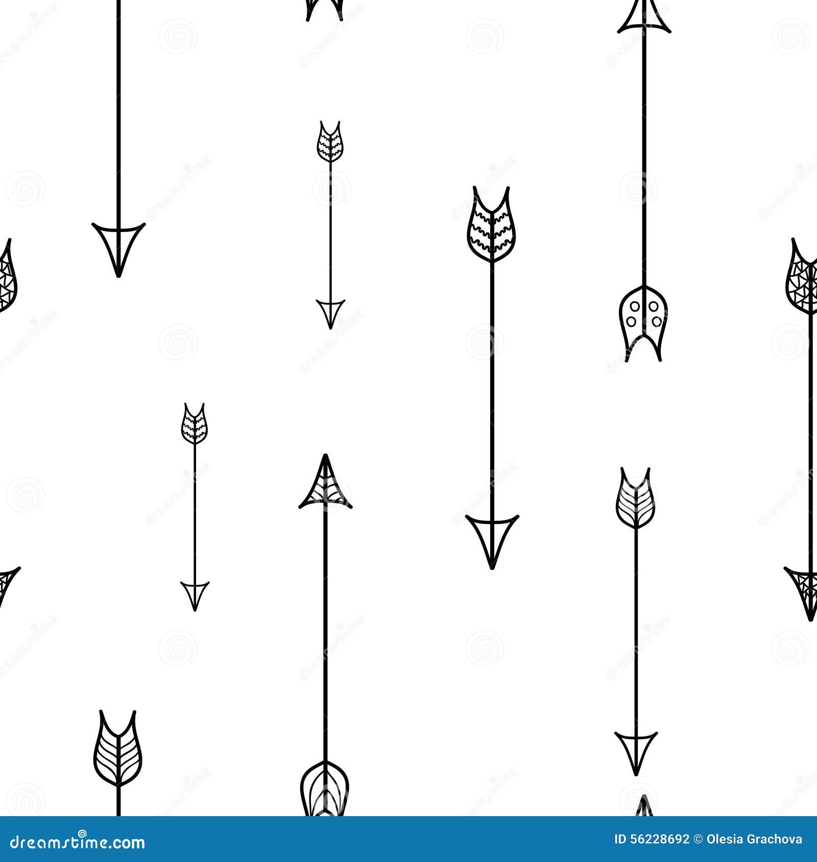 South Western Arrows Seamless Pattern Stock Vector - Image: 56228692