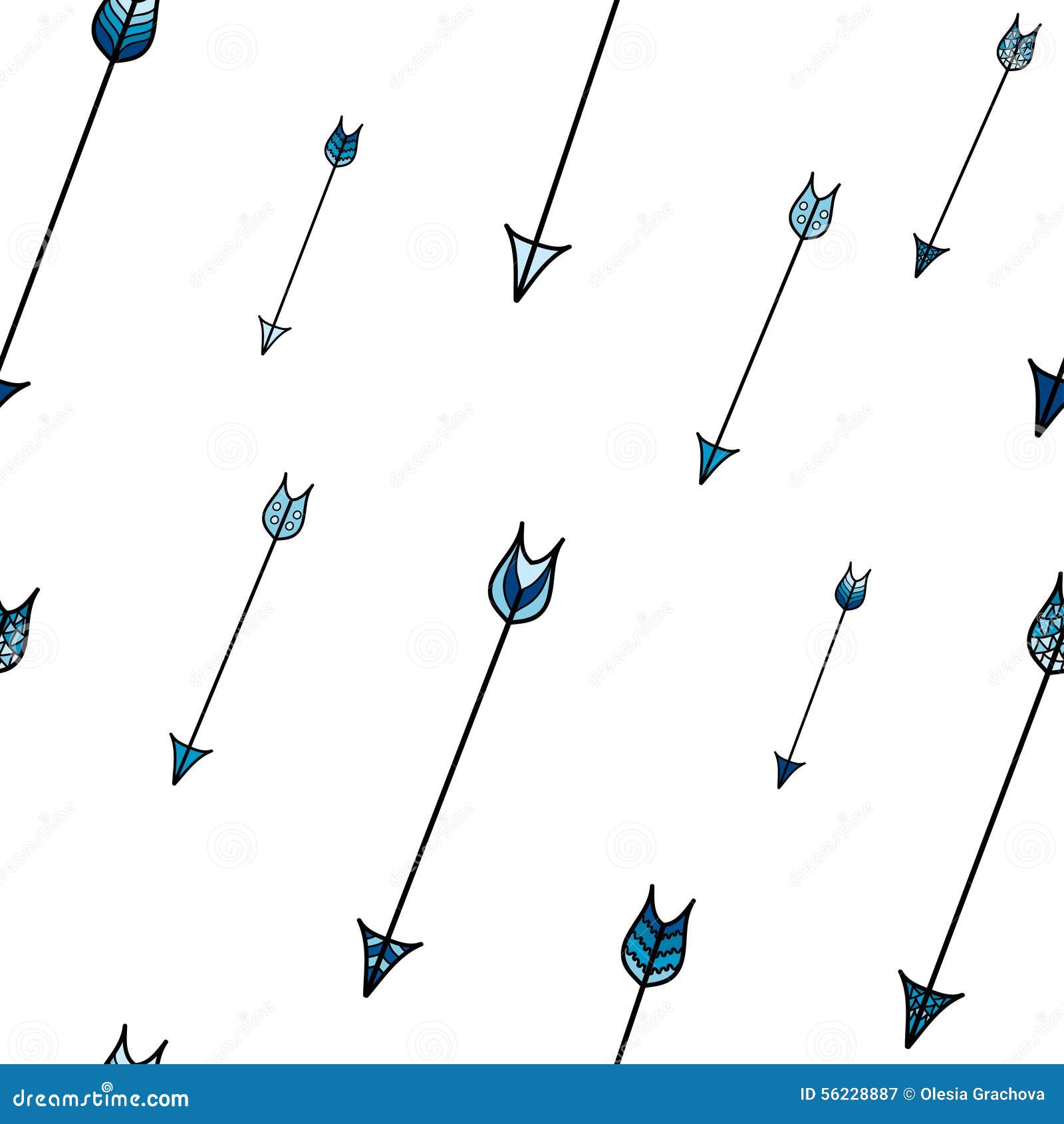 South Western Arrows Seamless Pattern Stock Vector - Illustration of ...