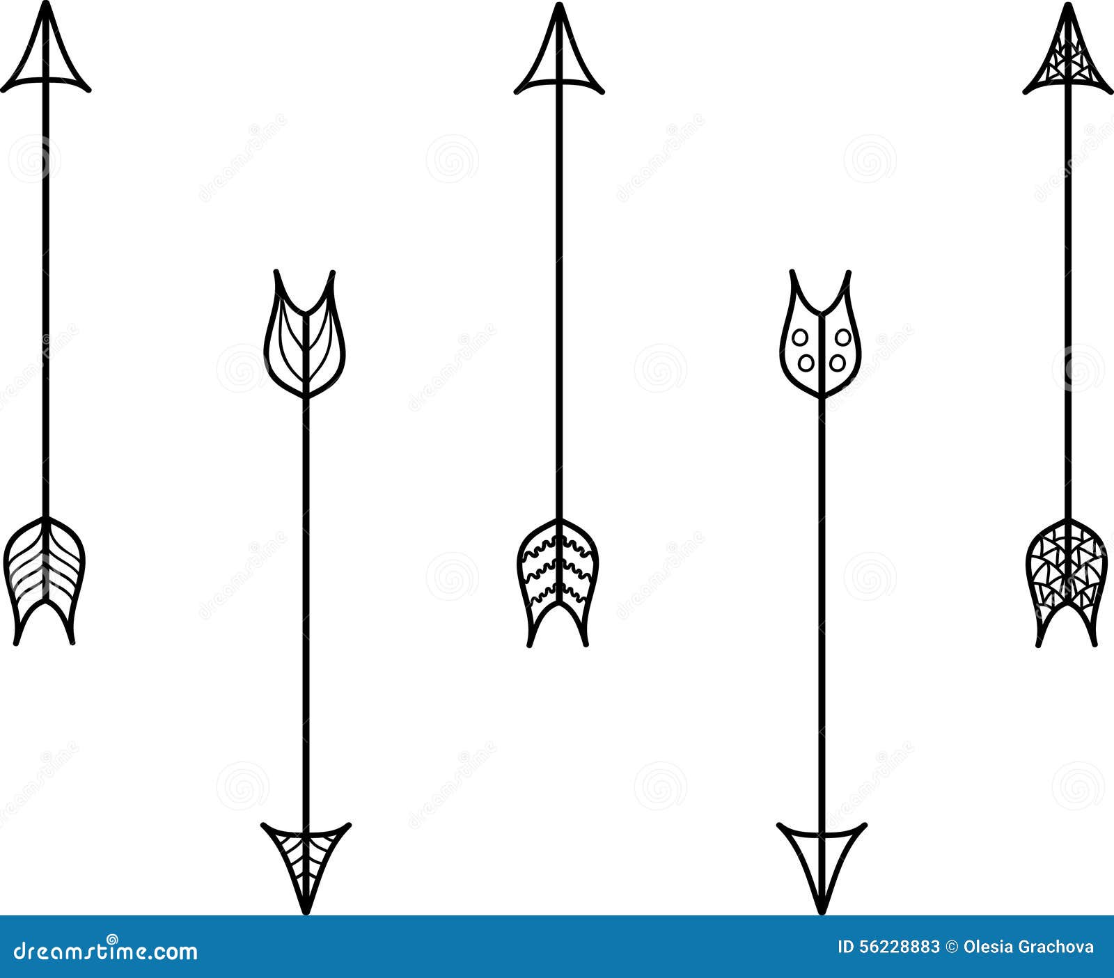 South Western Arrows Set stock vector. Illustration of ethnic - 56228883