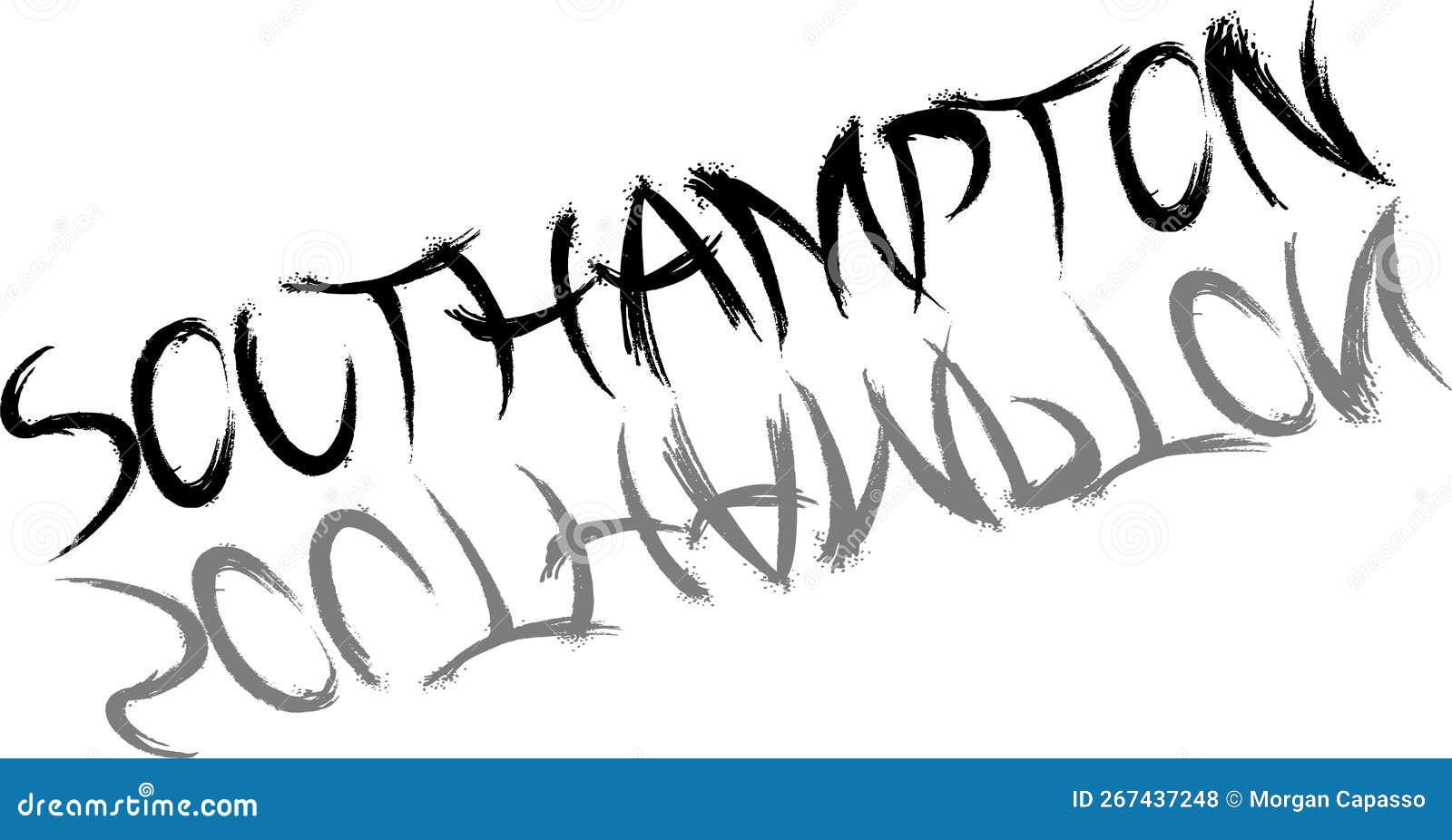 Southampton Text Sign Illustration Stock Vector - Illustration of ...