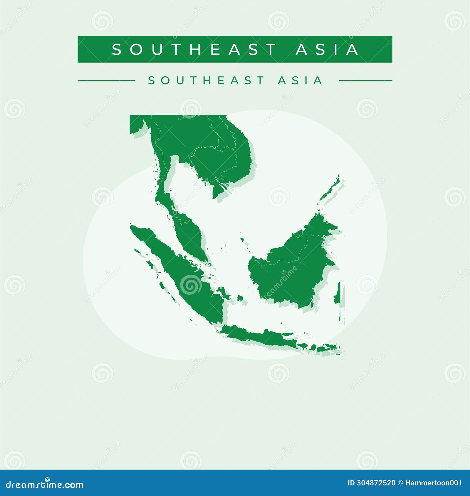 Vector Illustration Vector of Southeast Asia Map Asia Stock Vector ...