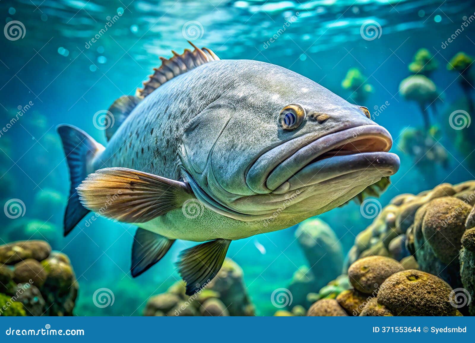 Barramundi Fish Vector Illustration | CartoonDealer.com #71540002