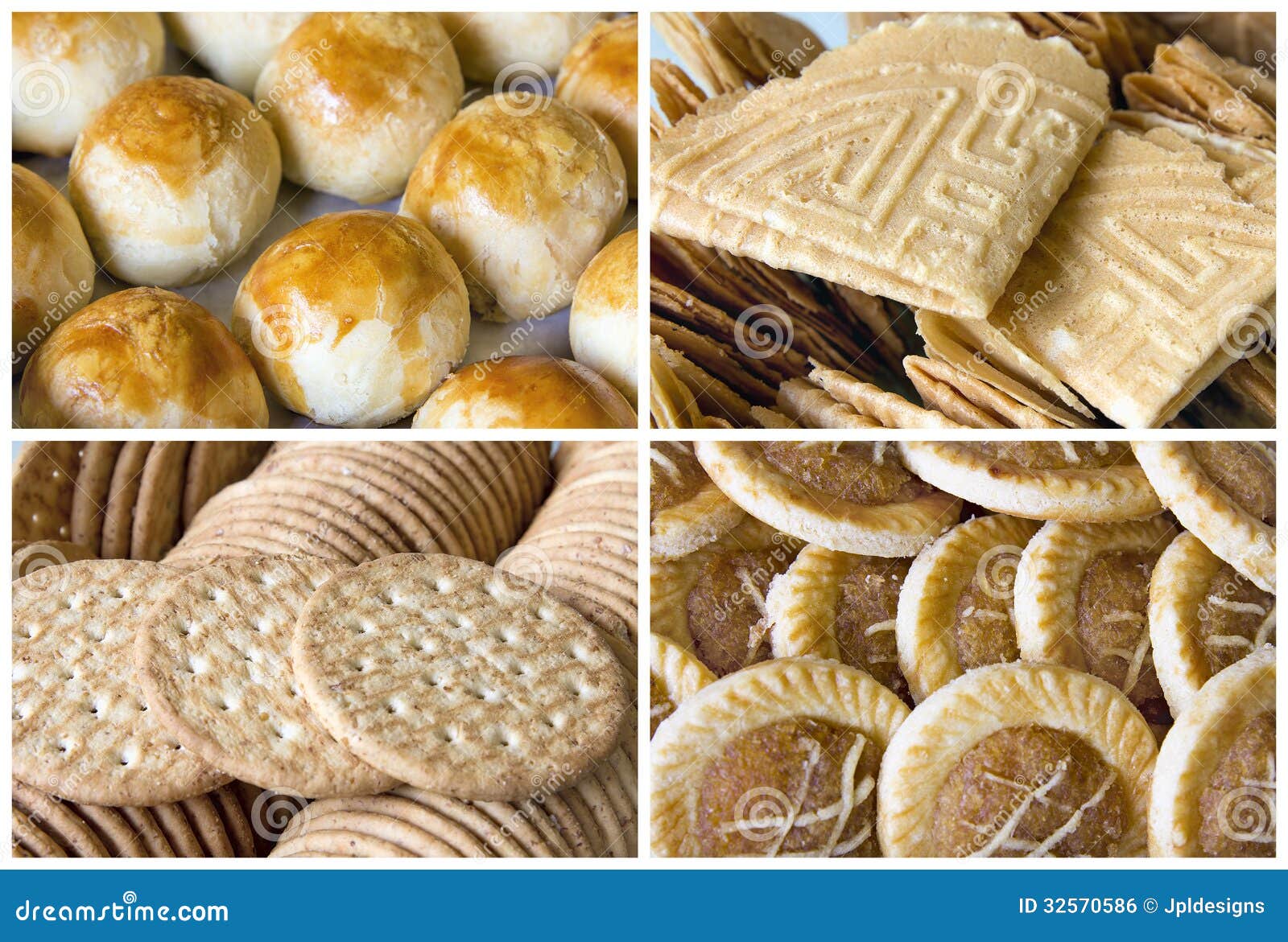 Southeast Asian Cookies and Pastry Collage Stock Photo - Image of ...