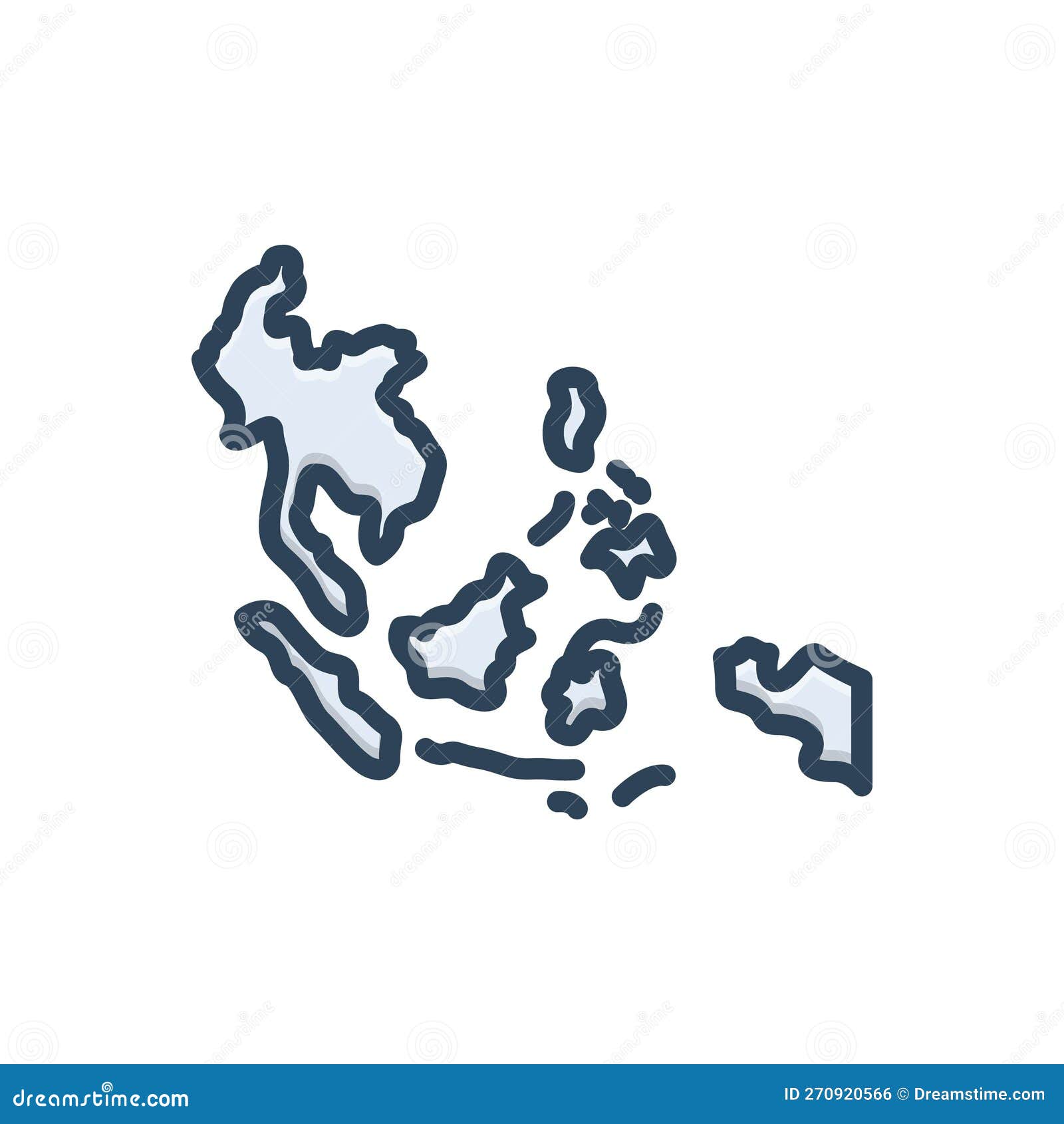 Color Illustration Icon for Southeast, Aisa and National Stock Vector ...