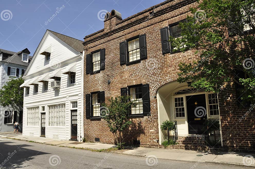 Southern Architecture, Charleston Stock Image - Image of dwelling ...